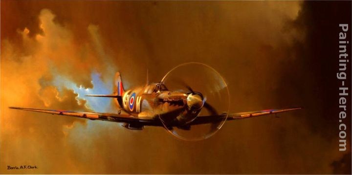 2011 Spitfire by Barrie Clark Painting | Best Paintings For Sale