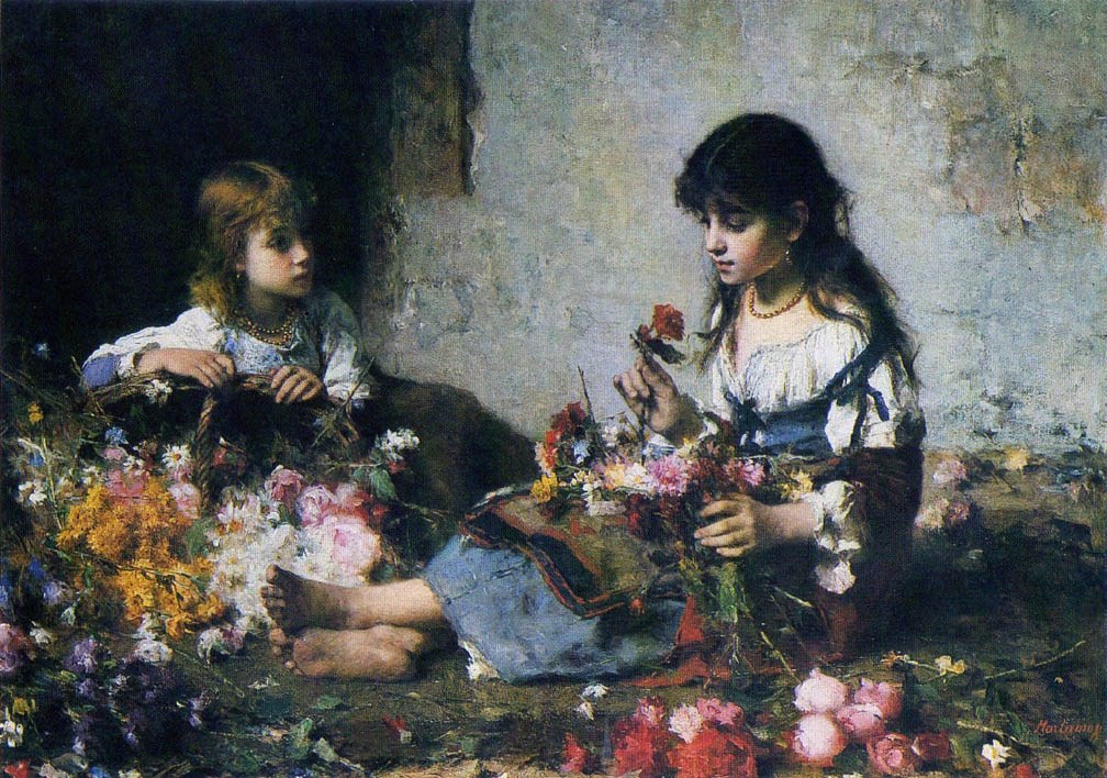 Alexei Alexeivich Harlamoff The Little Flower Seller Painting | Best ...