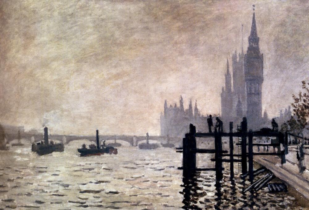 Claude Monet The Thames And The Houses Of Parliament Painting | Best ...