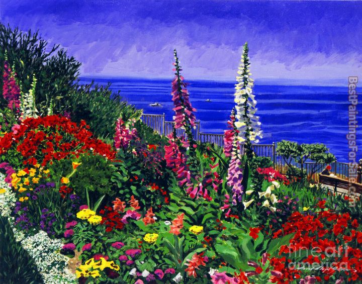 David Lloyd Glover Laguna Niguel Garden Painting | Best Paintings For Sale