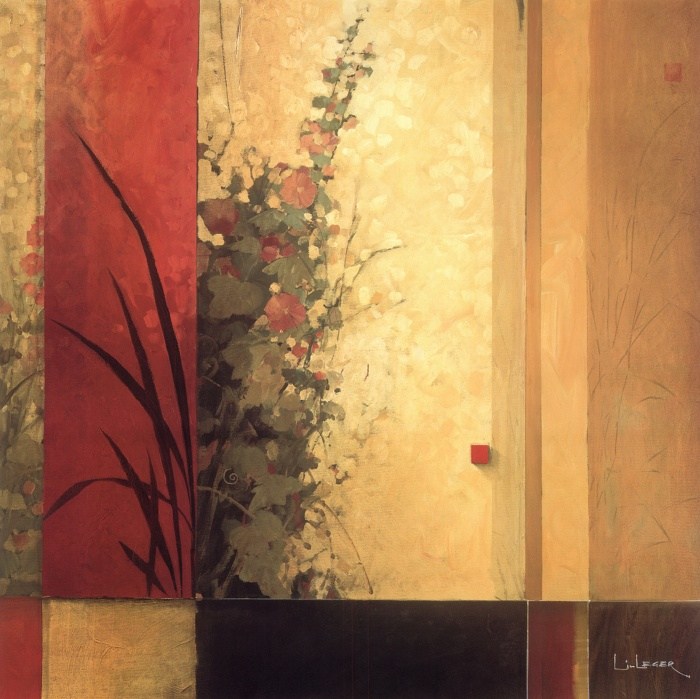 Don Li-Leger Hollyhock Garden Painting | Best Paintings For Sale