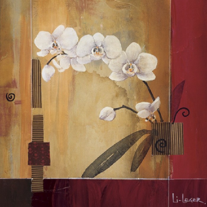 Don Li-Leger Orchid Lines II Painting | Best Paintings For Sale