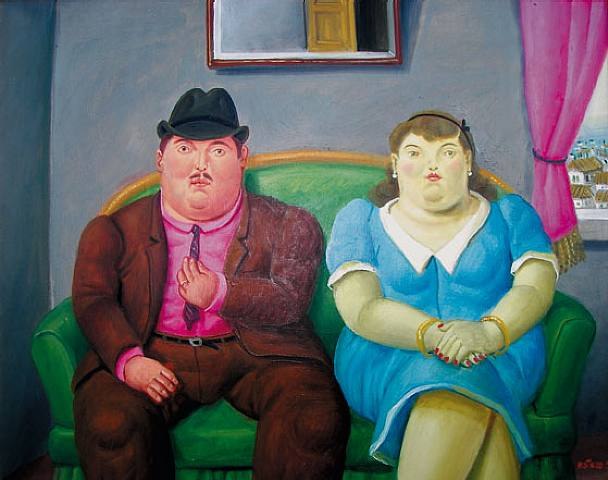 Fernando Botero La calle Painting | Best Paintings For Sale