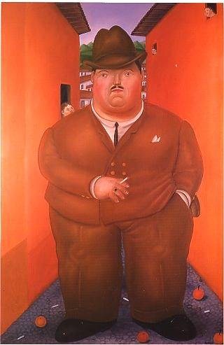 Fernando Botero The Street 1979 Painting | Best Paintings For Sale
