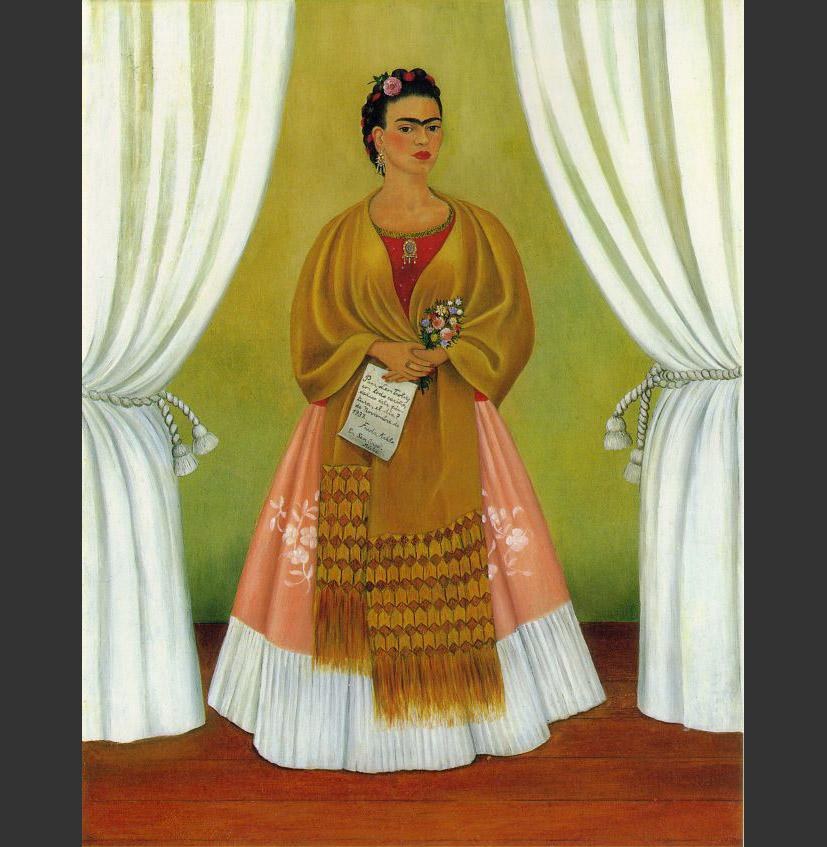 Frida Kahlo Self Portrait Dedicated to Leon Trotsky Between the ...