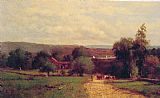 George Inness Landscape with Cattle Painting | Best Paintings For Sale