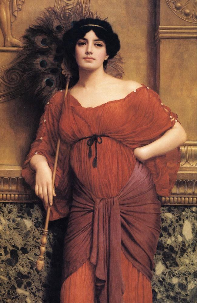 John William Godward A Roman Matron Painting | Best Paintings For Sale