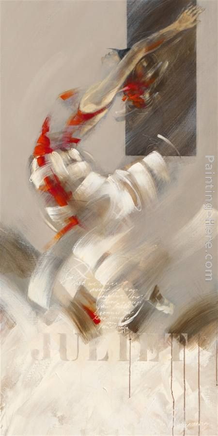 Kitty Meijering Duo in Red Painting | Best Paintings For Sale