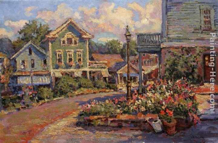 LEIF NILSSON Chester Center - late summer morning Painting | Best Paintings For Sale