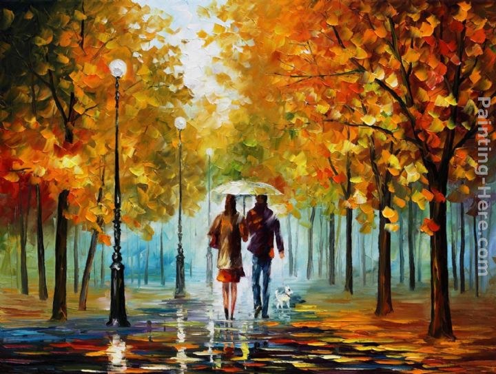 Leonid Afremov AUTUMN ELEGY Painting | Best Paintings For Sale