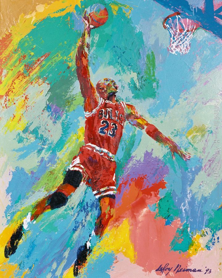 Leroy Neiman Michael Jordan Art Painting | Best Paintings For Sale