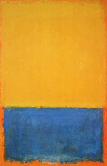 Mark Rothko Yellow blue orange 1955 Painting | Best Paintings For Sale