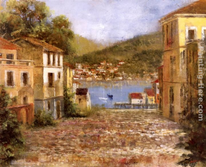 Michael Longo Cobble Street Painting | Best Paintings For Sale