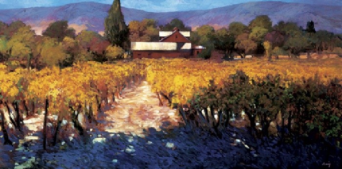 Philip Craig Vineyard Afternoon Painting | Best Paintings For Sale