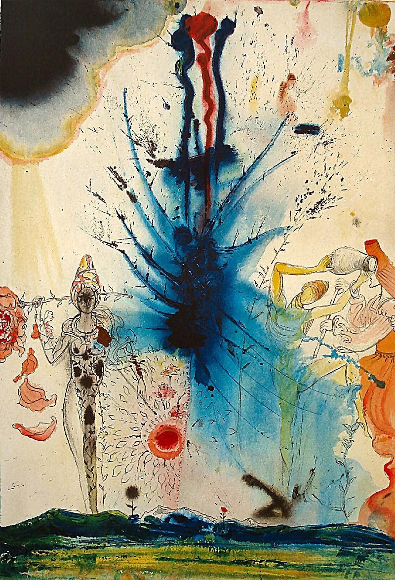 Salvador Dali Spring Explosive Painting | Best Paintings For Sale