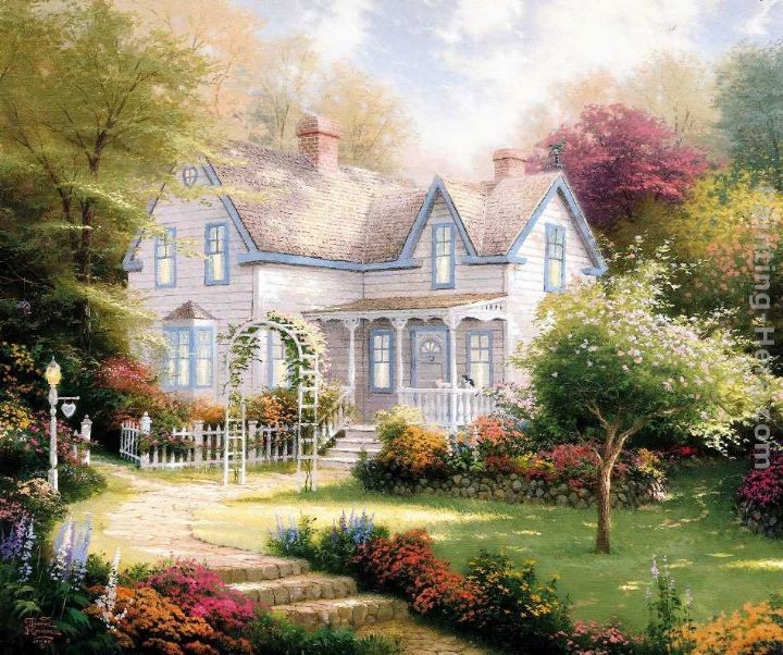 Thomas Kinkade The Good Life Painting | Best Paintings For Sale