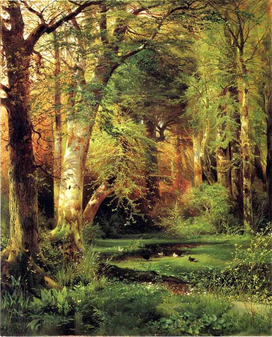 Thomas Moran Forest Scene Painting | Best Paintings For Sale