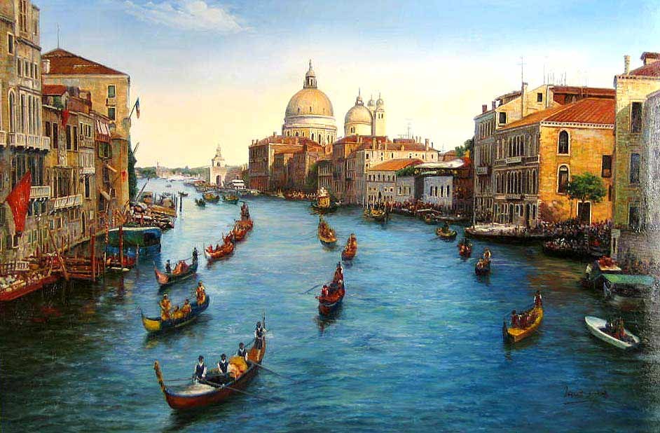 Unknown Artist Venice Grand Canal Painting | Best Paintings For Sale