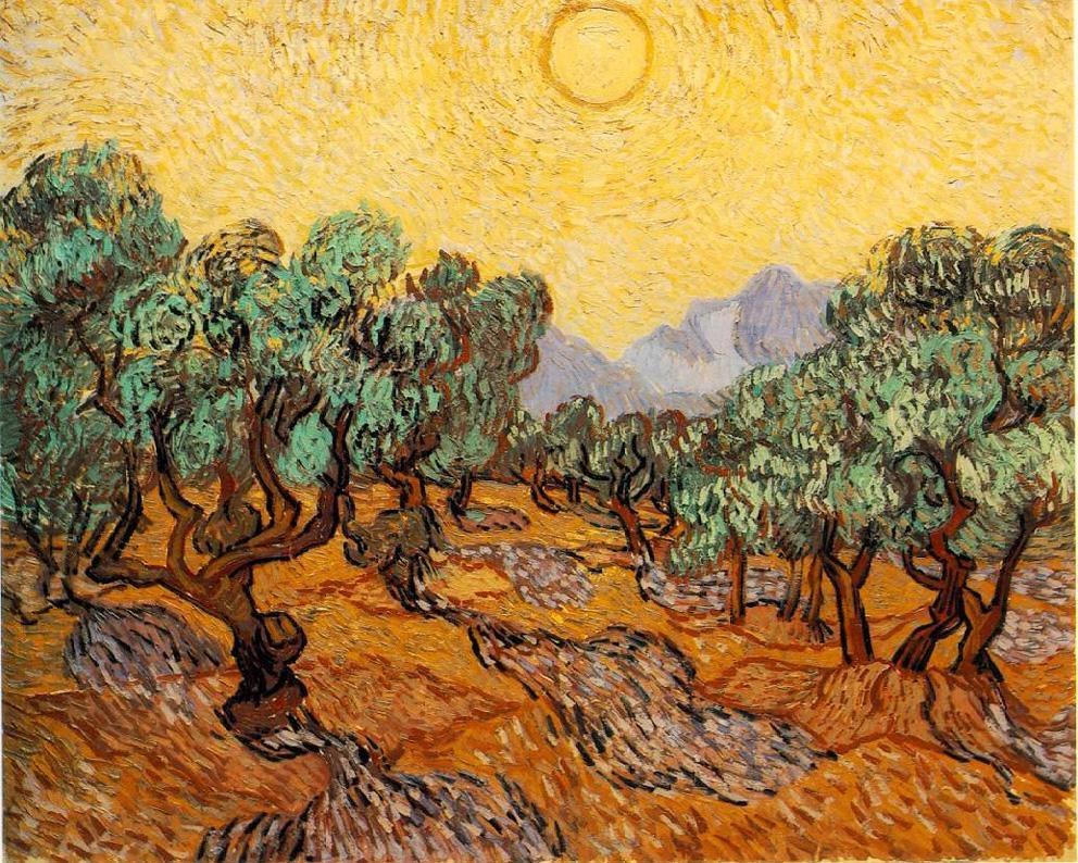 Vincent van Gogh Olive Trees 1889 Painting | Best Paintings For Sale