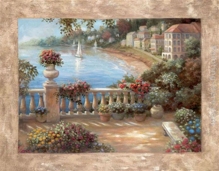 Vivian Flasch Mediterranean Terrace ii Painting | Best Paintings For Sale