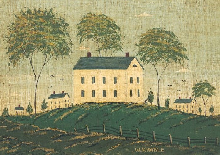 Warren Kimble Farm House on Hill Painting | Best Paintings For Sale