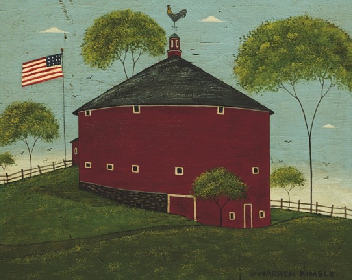 Warren Kimble Round Barn Painting | Best Paintings For Sale