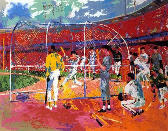 Leroy Neiman Bay Area Baseball Painting | Best Paintings For Sale