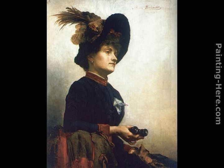 Anna Bilinska Bohdanowicz Portrait of a Lady with Opera Glasses ...