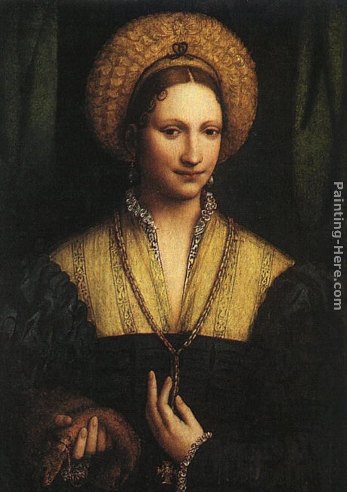 Bernardino Luini Portrait of a Lady Painting | Best Paintings For Sale