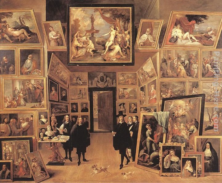 David the Younger Teniers Archduke Leopold Wilhelm in his Gallery ...