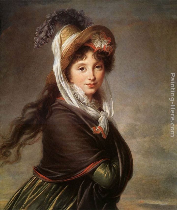 Elisabeth Louise Vigee-Le Brun Portrait of a Young Woman Painting ...