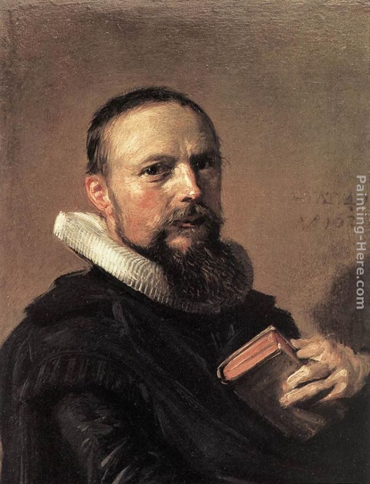 Frans Hals Portrait of a Man Holding a Skull Painting | Best Paintings ...
