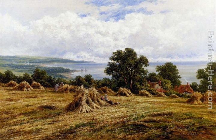 Henry Hillier Parker Harvest Time, Lambourne, Berks Painting | Best ...