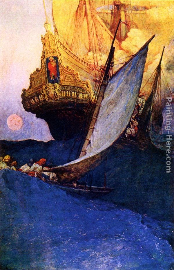 Howard Pyle The Mermaid Painting | Best Paintings For Sale