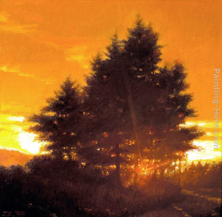 Jacob Collins Sunset Tree Painting | Best Paintings For Sale