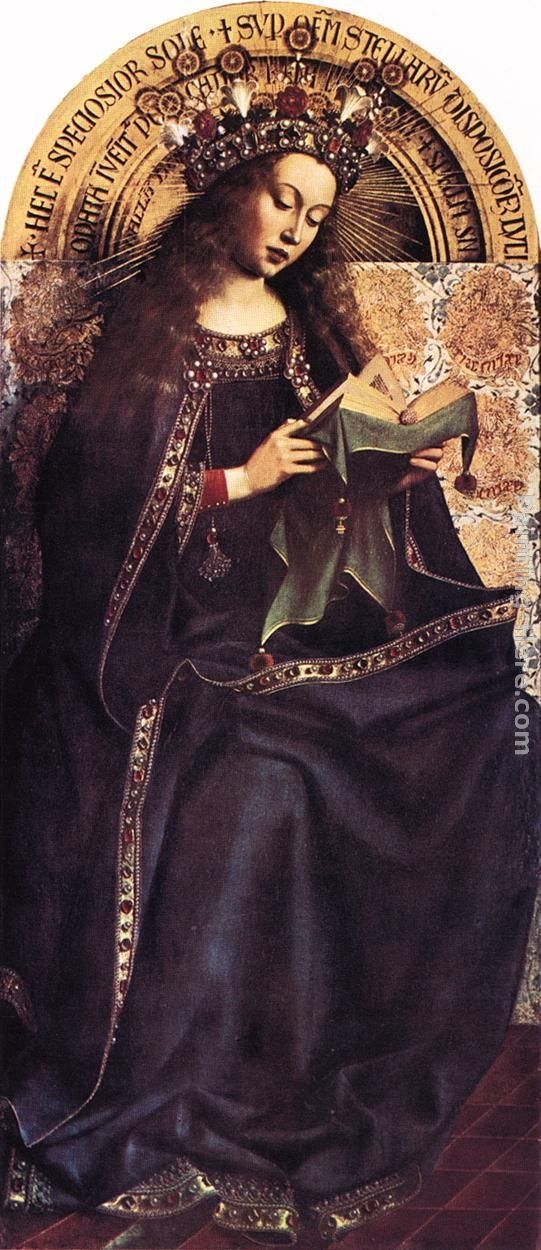 Jan van Eyck The Ghent Altarpiece Virgin Mary Painting | Best Paintings ...