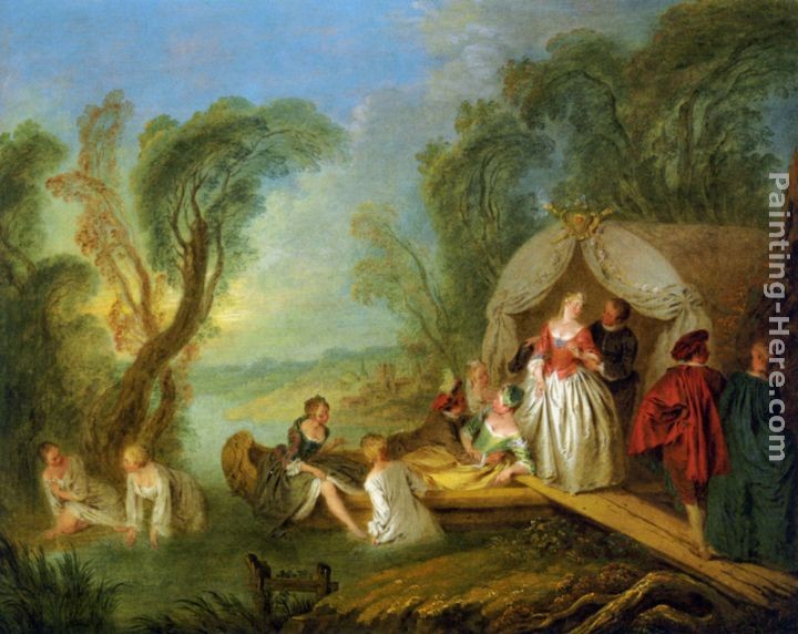 Jean Baptiste Joseph Pater Fete Galante Painting | Best Paintings For Sale