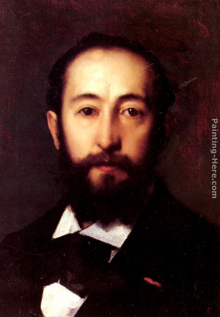 Jean-Jacques Henner Portrait D'Homme Painting | Best Paintings For Sale
