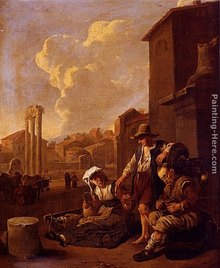 Johannes Lingelbach Peasant Family Having Bread And Wine, The Campo ...