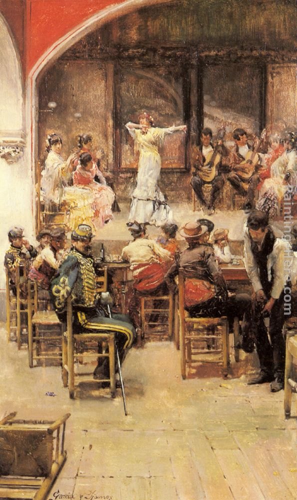 Jose Garcia y Ramos Spanish Cabaret Painting | Best Paintings For Sale