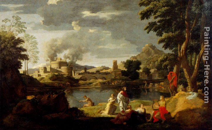 Nicolas Poussin Landscape With Orpheus And Eurydice Painting | Best ...