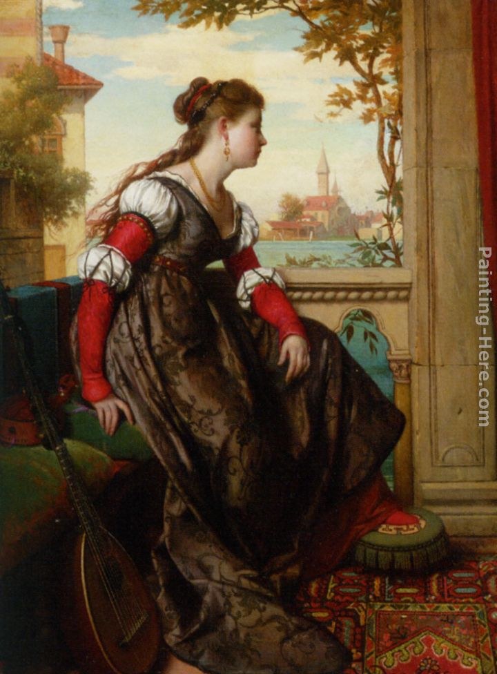 Pierre Jan van der Ouderaa Distant Thoughts Painting | Best Paintings ...