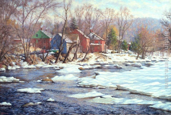 Richard Wheeler Whitney Spring Thaw Painting | Best Paintings For Sale