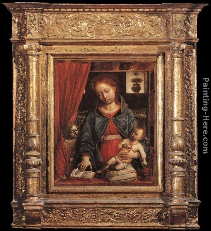Vincenzo Foppa Madonna and Child with an Angel Painting | Best ...