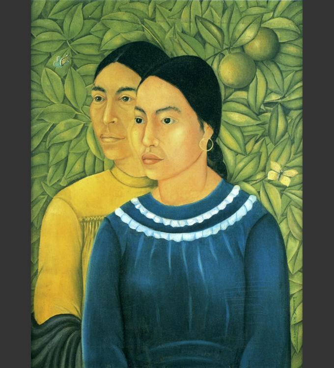 Frida Kahlo Two Women Painting | Best Two Women Paintings For Sale