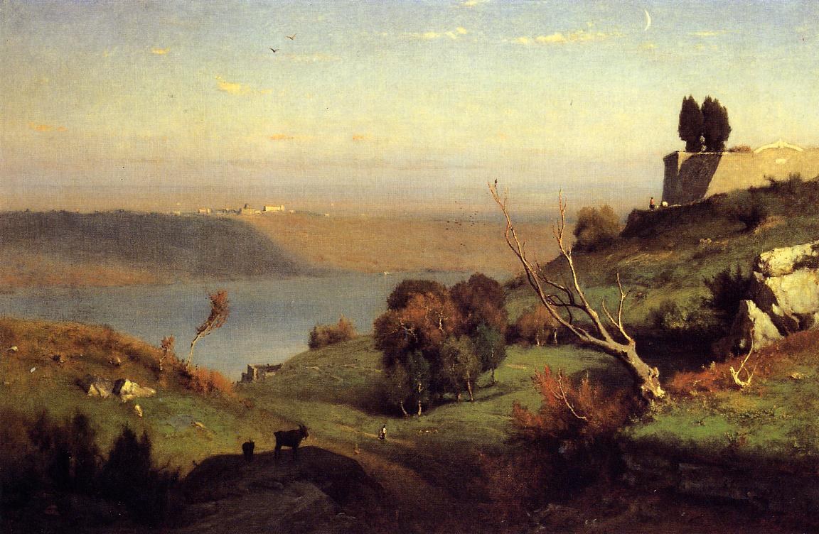 George Inness Castel Gandolfo Painting | Best Castel Gandolfo Paintings ...