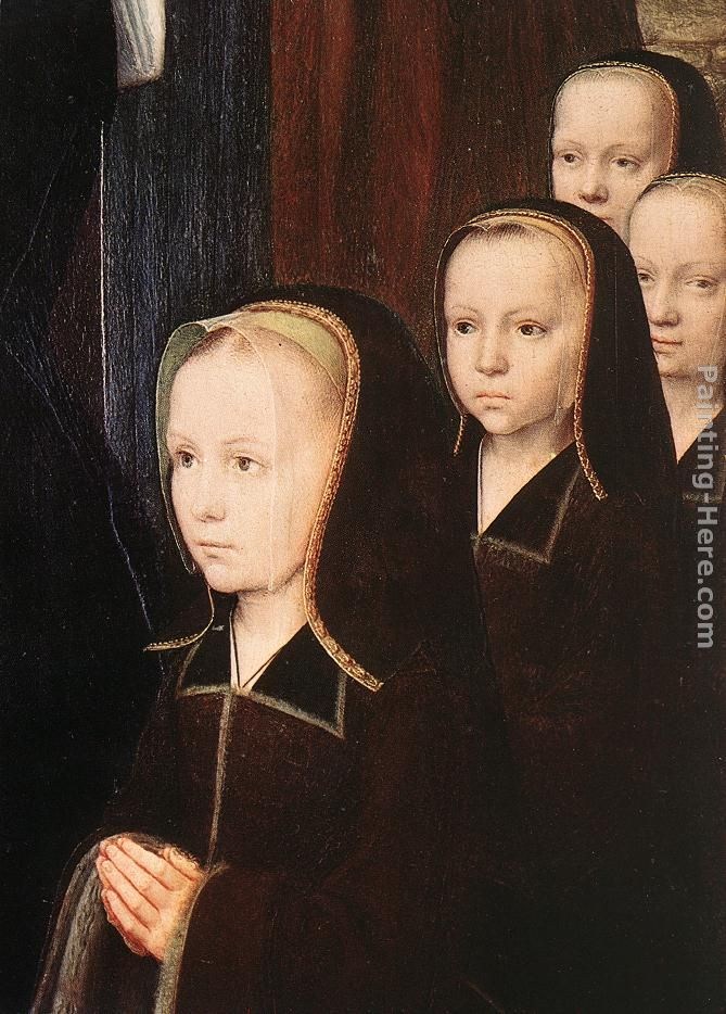 Gerard David Triptych of Jean Des Trompes - detail Painting | Best ...