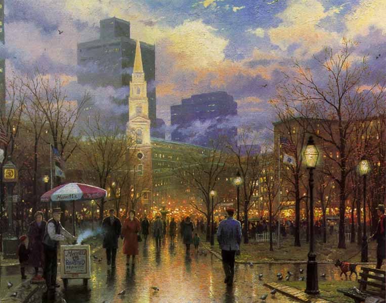Thomas Kinkade Boston Painting | Best Boston Paintings For Sale