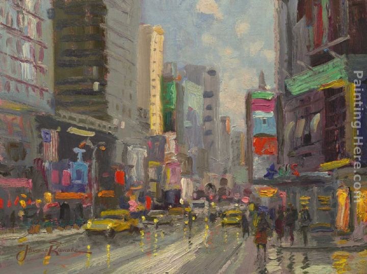Thomas Kinkade Time Square Painting | Best Time Square Paintings For Sale