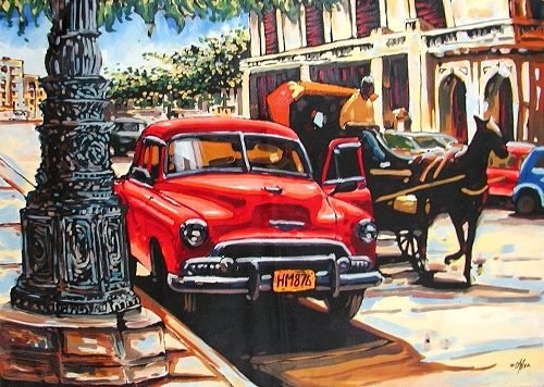 Unknown Artist Roca Car Painting | Best Roca Car Paintings For Sale